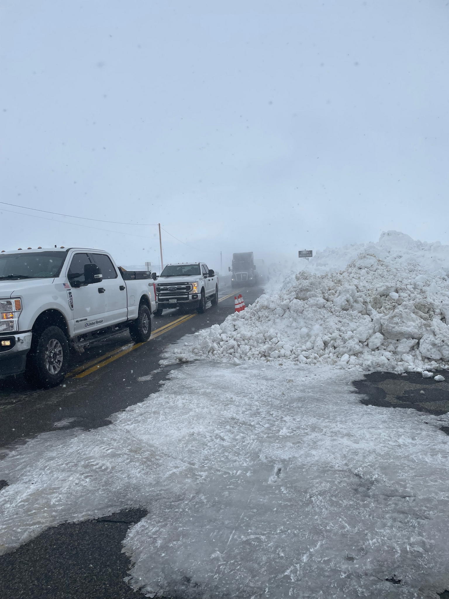 Crews helped to clear roads to facilitate access to Lundy Substation ...