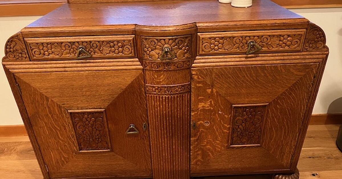 Exquisite Art Deco style oak sideboard - $600 (Bainbridge Island) for ...