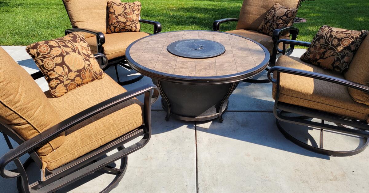 Agio 5 Piece Patio Fire Pit Set for $515 in Omaha, NE | For Sale & Free ...