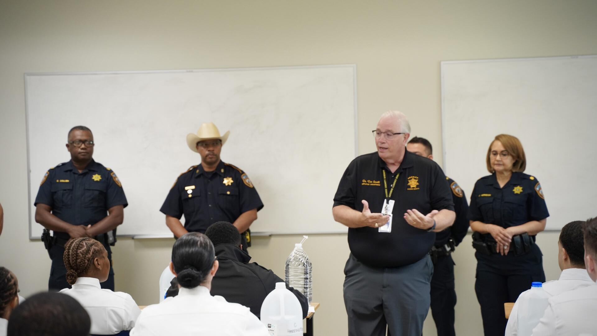 HCSO Command Staff welcomed Basic Peace Officer Course (BPOC) Class B1 ...