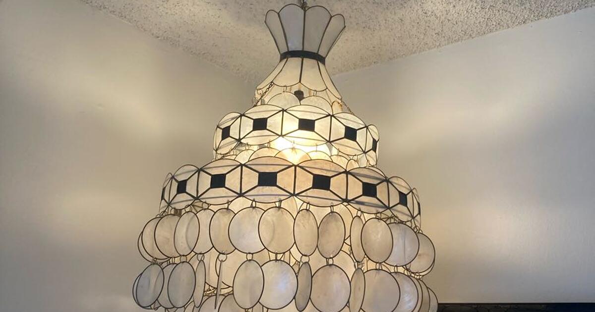 Seashell Chandelier pendant light for $55 in Greenbrae, CA | For Sale ...