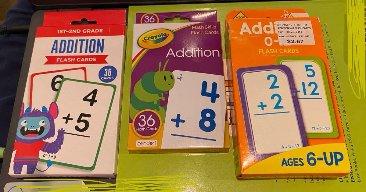 3 packs of addition flash cards for $3 in Robinson, TX | For Sale ...