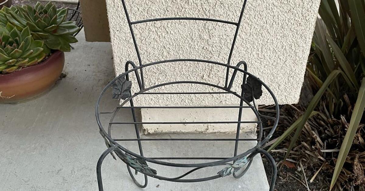 Metal Chair Planter for $25 in Gilroy, CA | For Sale & Free — Nextdoor