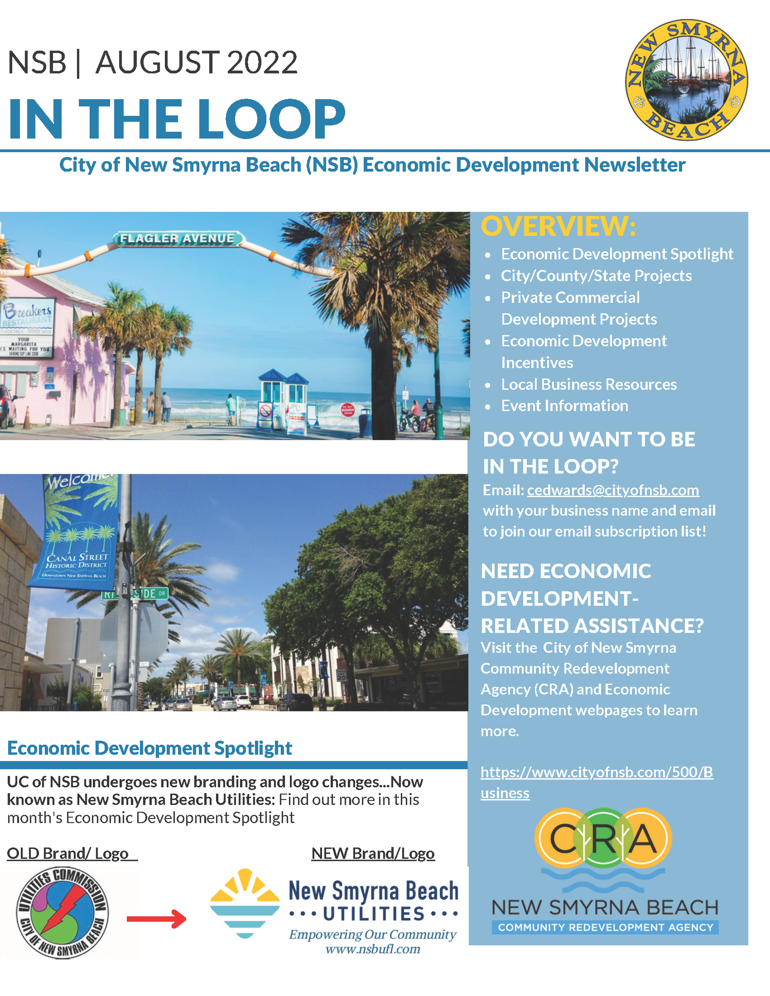 August 2022 "In the Loop" Economic Development Newsletter (City of New ...