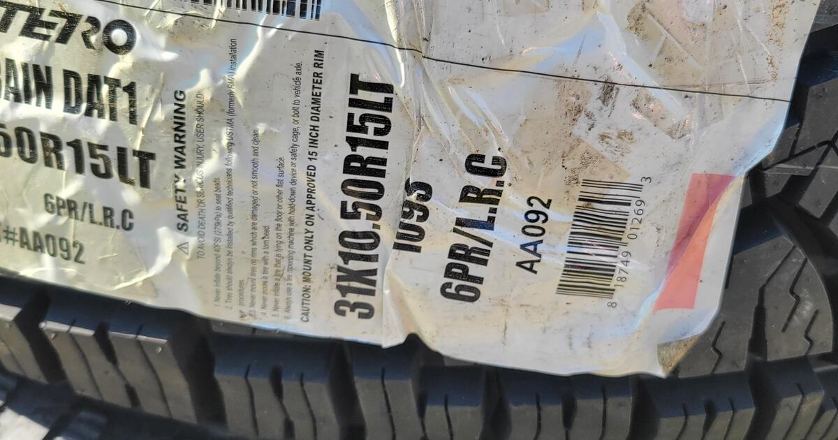 BRAND NEW JUST DELIVERED (4) DEXTERO ALL TERAIN DAT1 tires $400 for ...