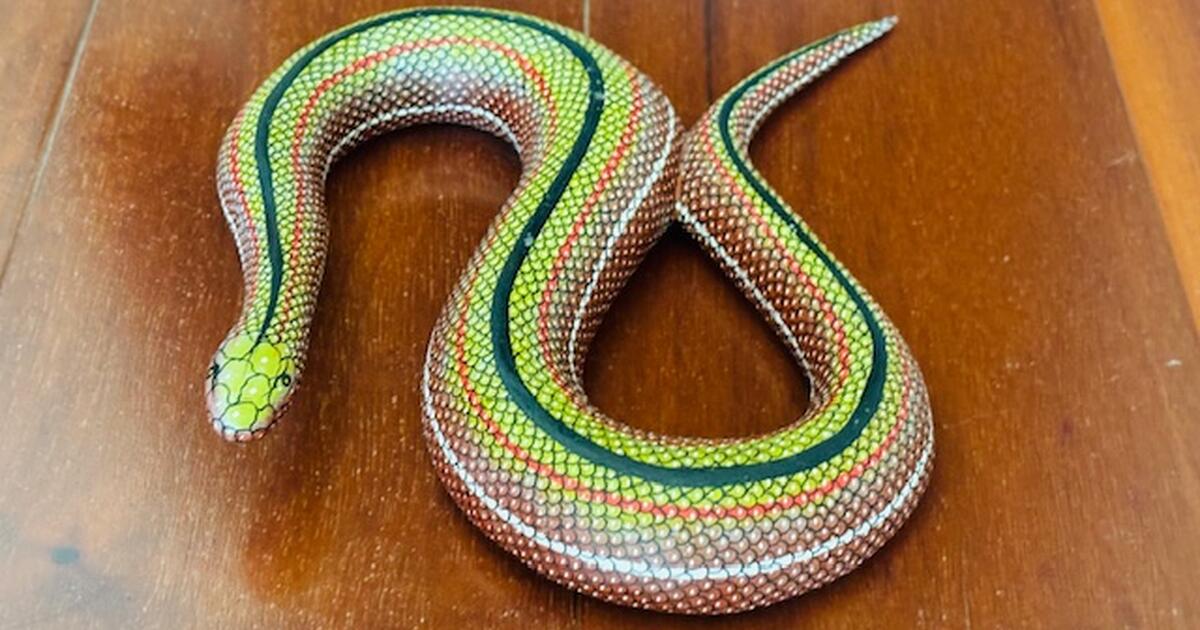 Oaxacan Handcrafted Wood Snake Made by Artist Nedarda Blast for $30 in ...