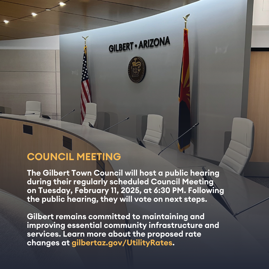 The Gilbert Town Council approved a Notice of Intent to explore a rate ...
