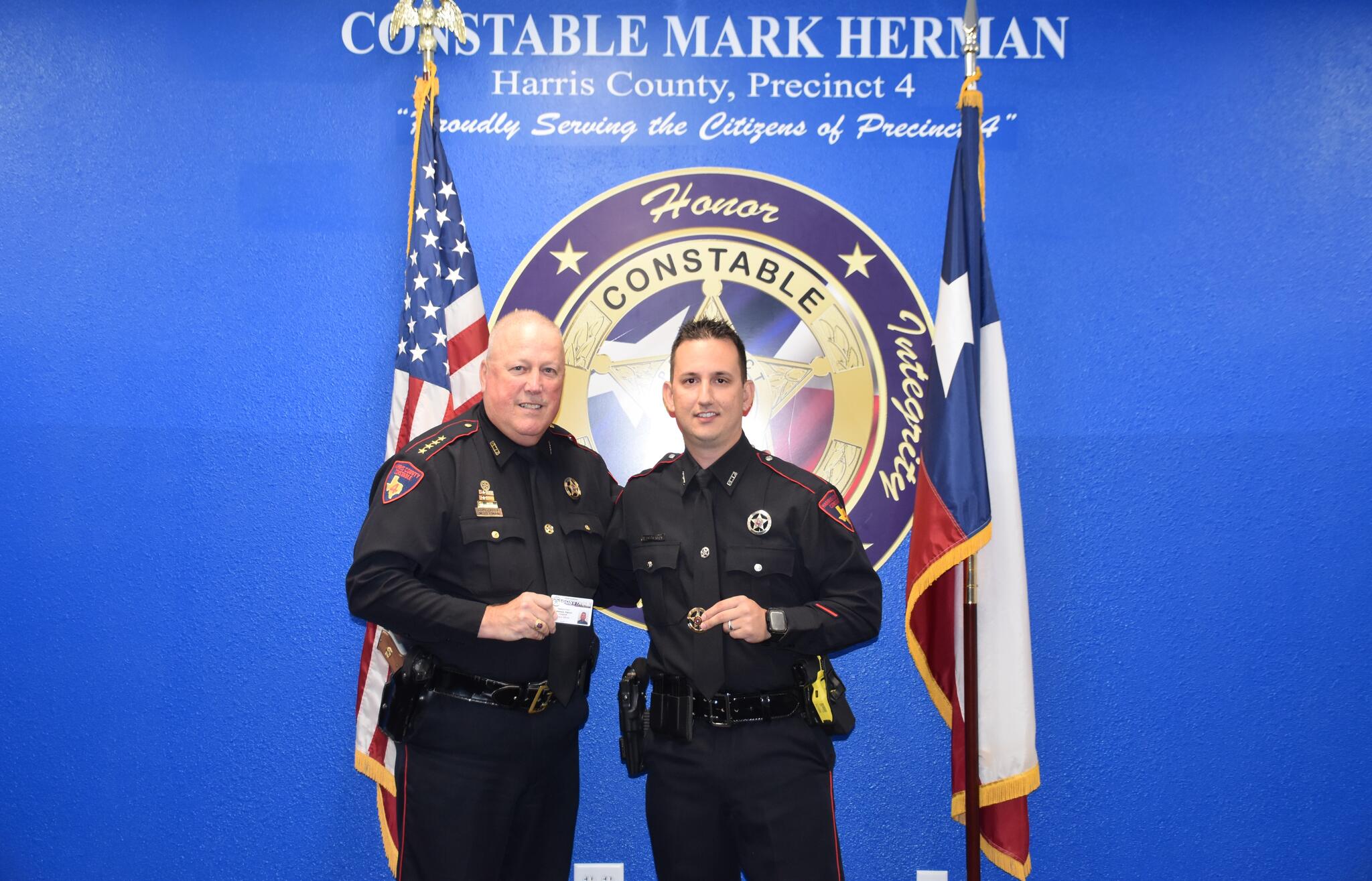 CONSTABLE HERMAN PROMOTES A NEW SUPERVISOR (Harris County Constable ...