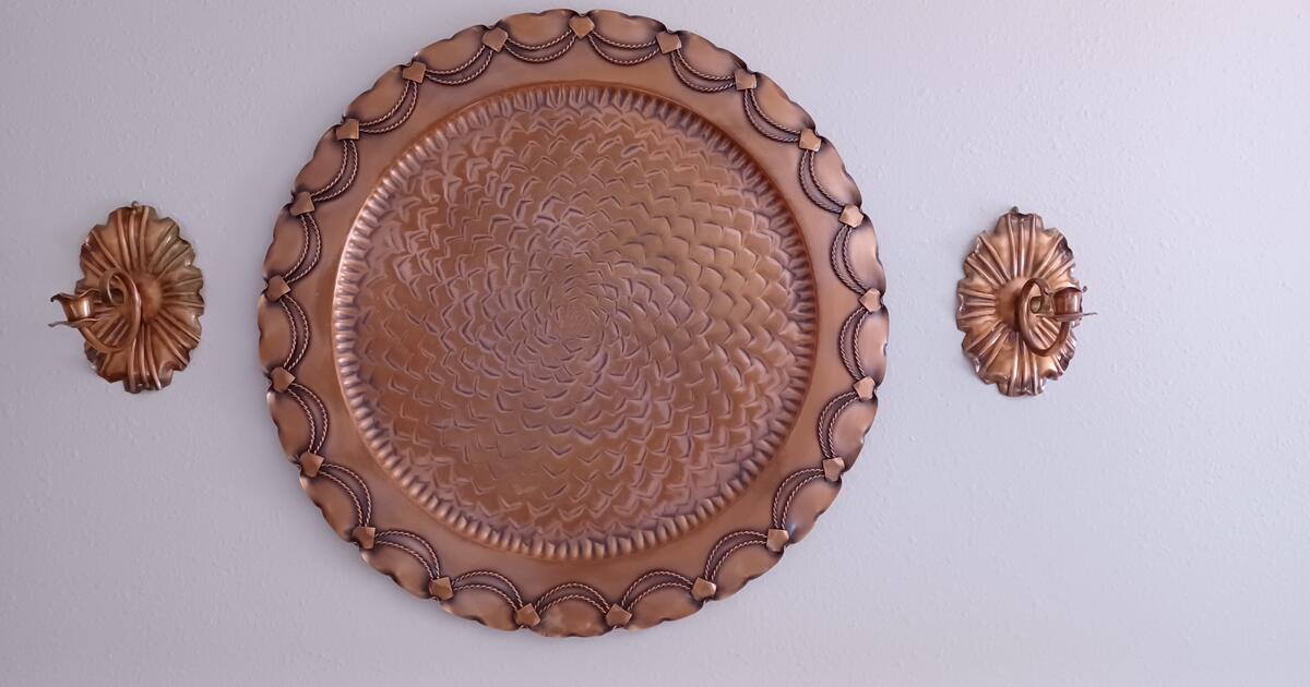 Vintage Gregorian Copper Platter & 2 Sconces for Free in Rio Rancho, NM ...