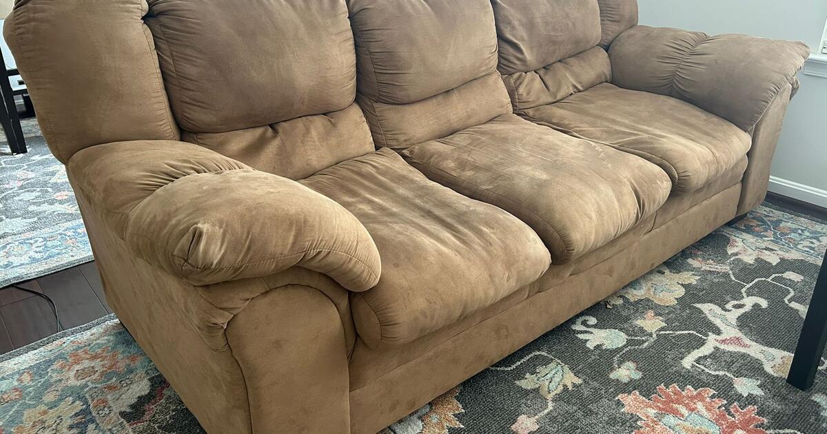 Brown Suede Sofa for Free in Sykesville, MD | For Sale & Free — Nextdoor
