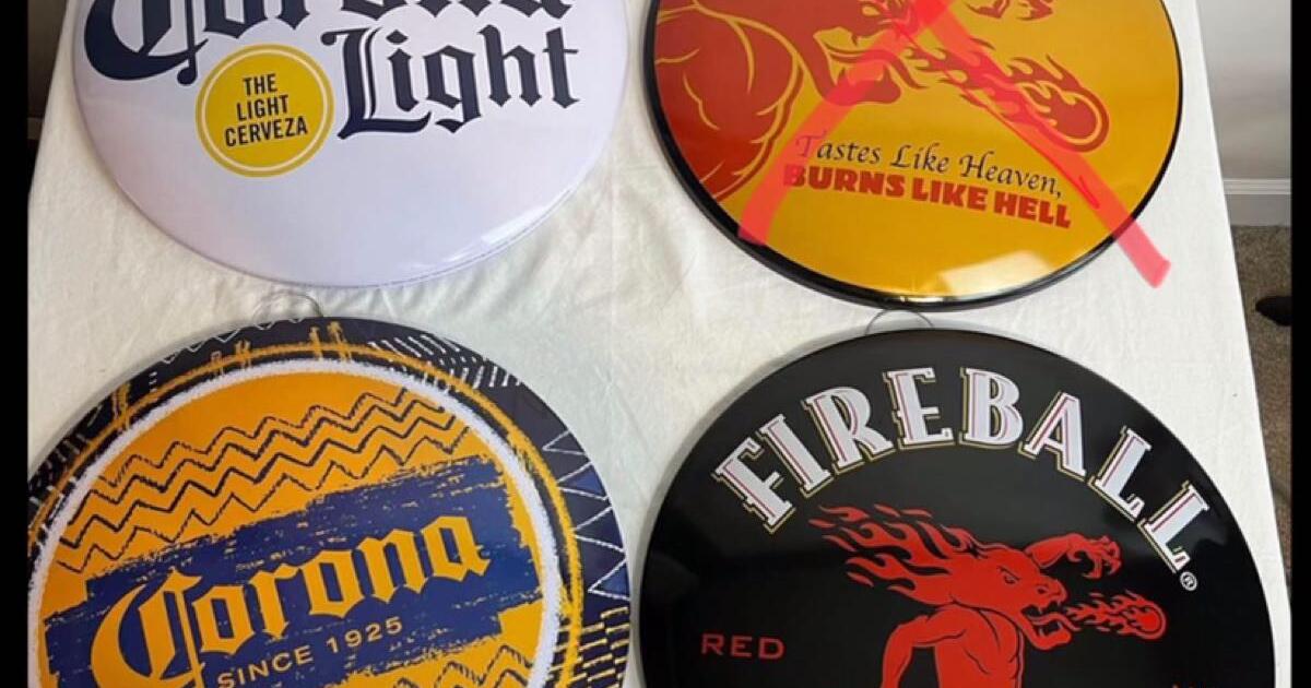 NEW Corona, Corona Light , Fireball Metal signs. Bar, Man-Cave for $20 ...