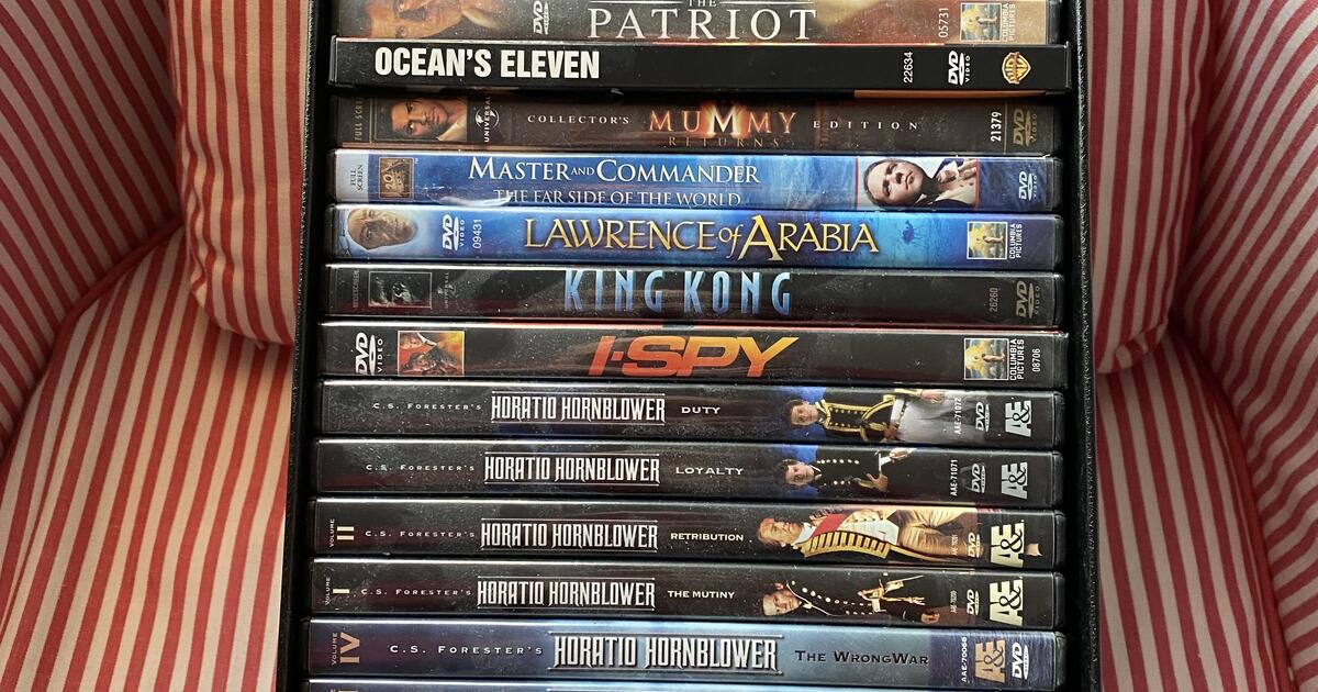 Over 160 DVDs/BluRays. Many unopened. Some boxed sets. for $1 in ...