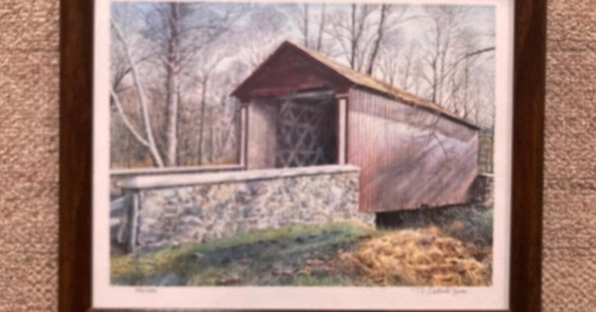 Pine Grove Covered Bridge - Signed & Limited 16x20” - T.L. DeMott - Pennsylvania for $40 in ...