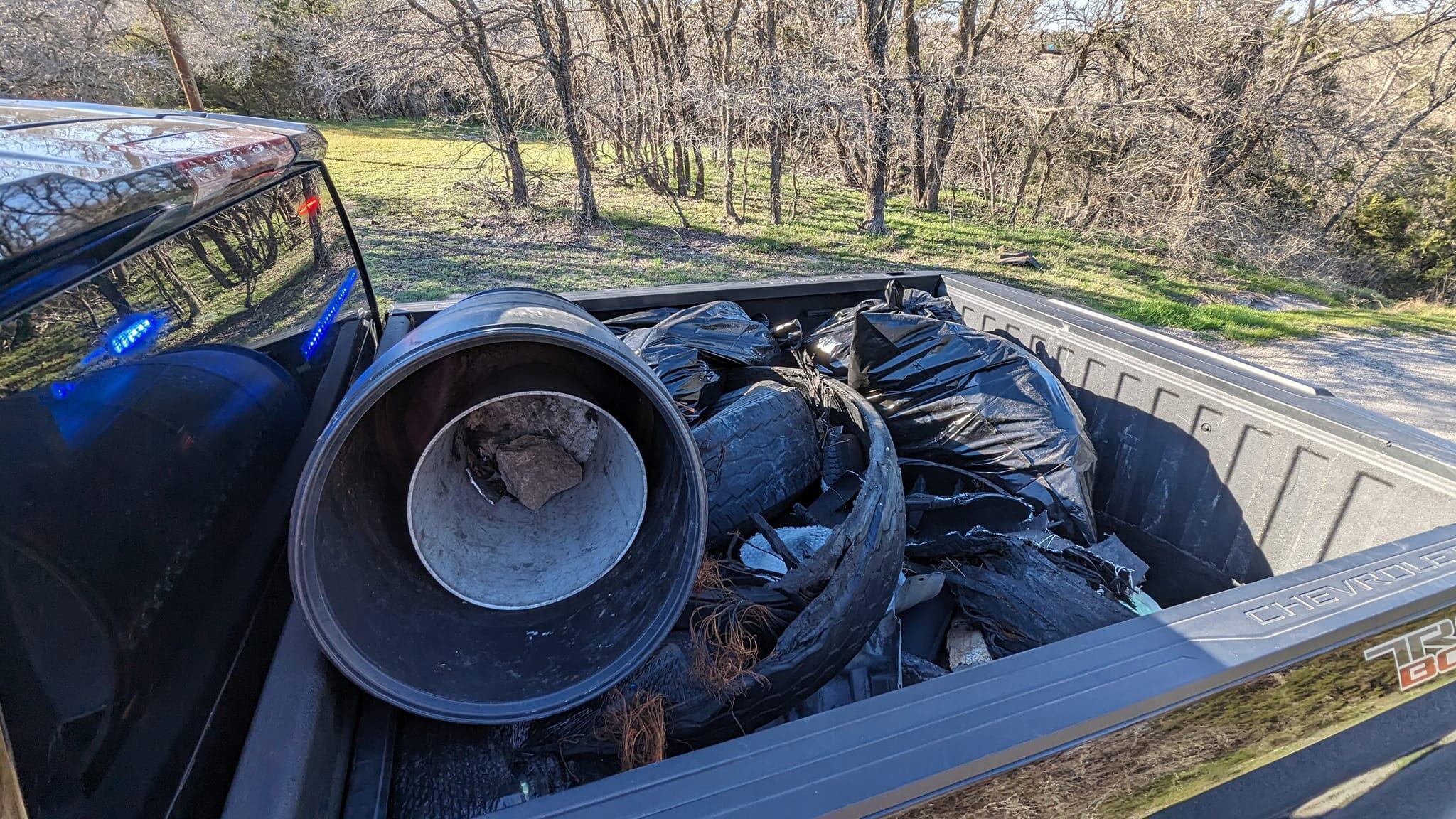 Here's the latest load of road debris and illegally dumped trash headed ...