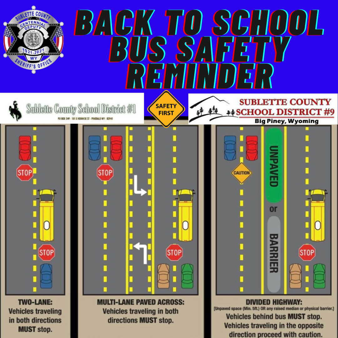 Back to school bus safety 2022 (Sublette County Sheriff’s Office ...