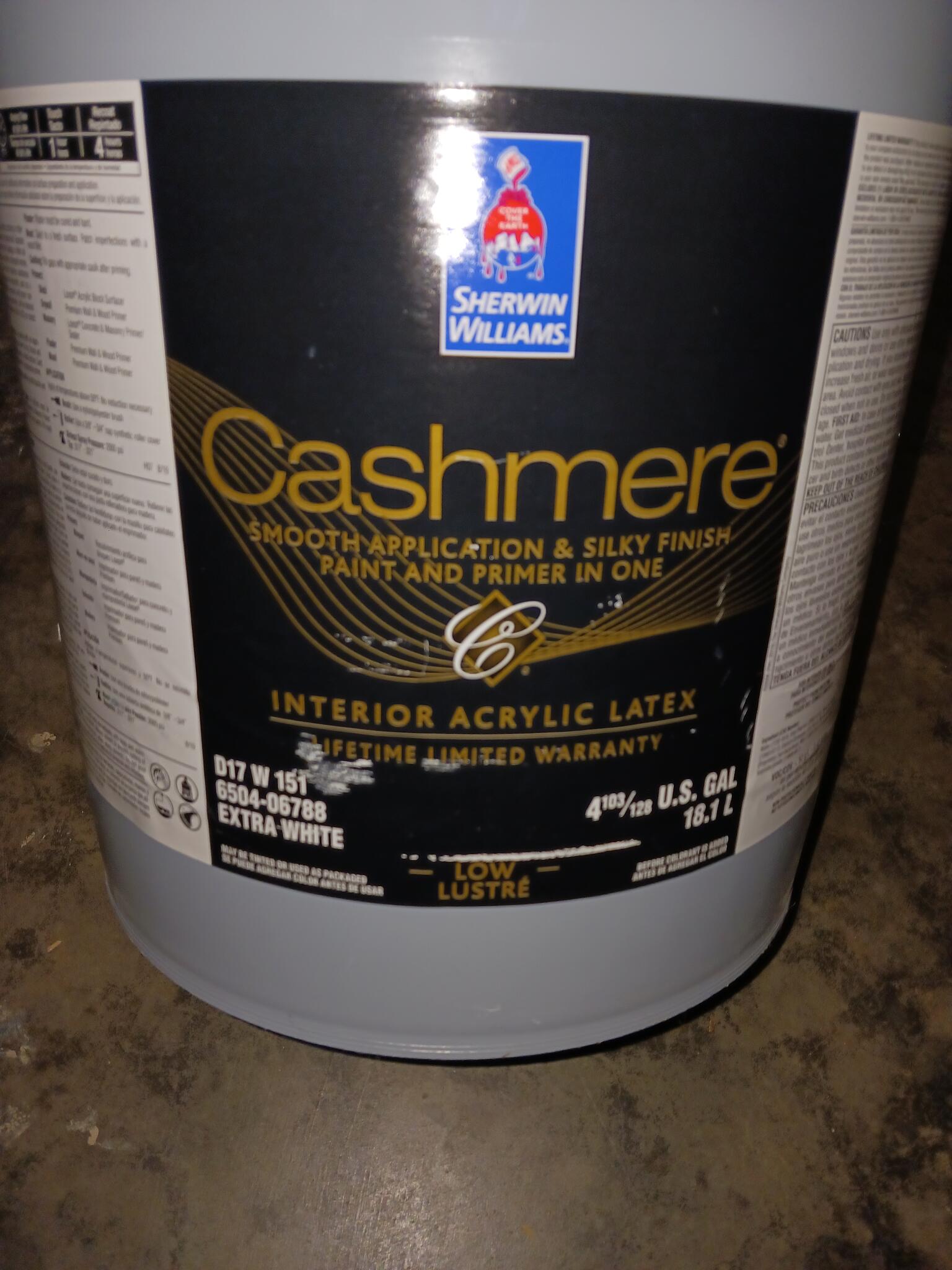 Paint - 5 gallons - Sherwin Williams Cashmere Low Lustre for $40 in ...