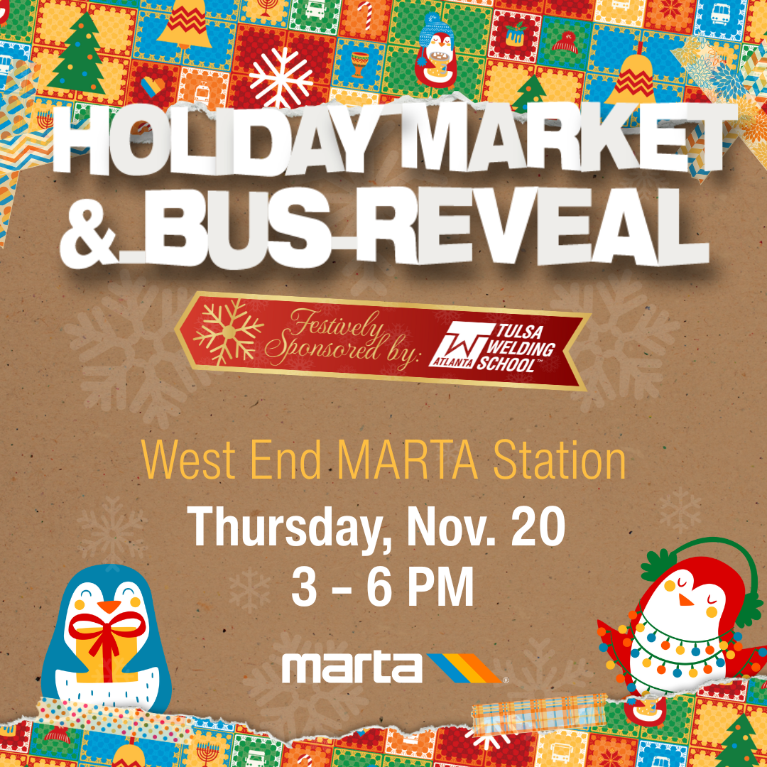 #SaveTheDate🎄The holiday season is rolling in with MARTA!