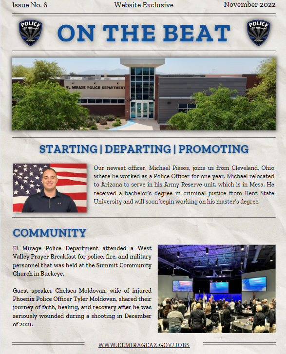November 2022 Edition - El Mirage Police Department Newsletter. (El ...