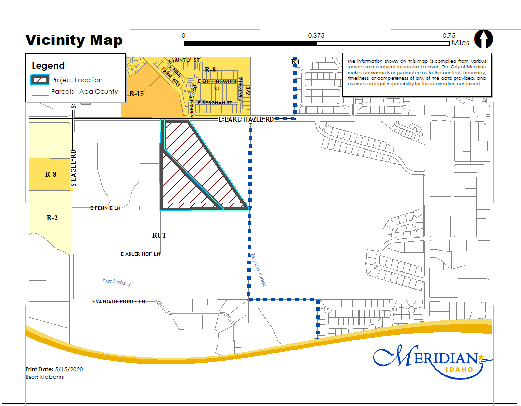 UPDATED City of Meridian Public Hearing Notice for Pura Vida Ridge ...