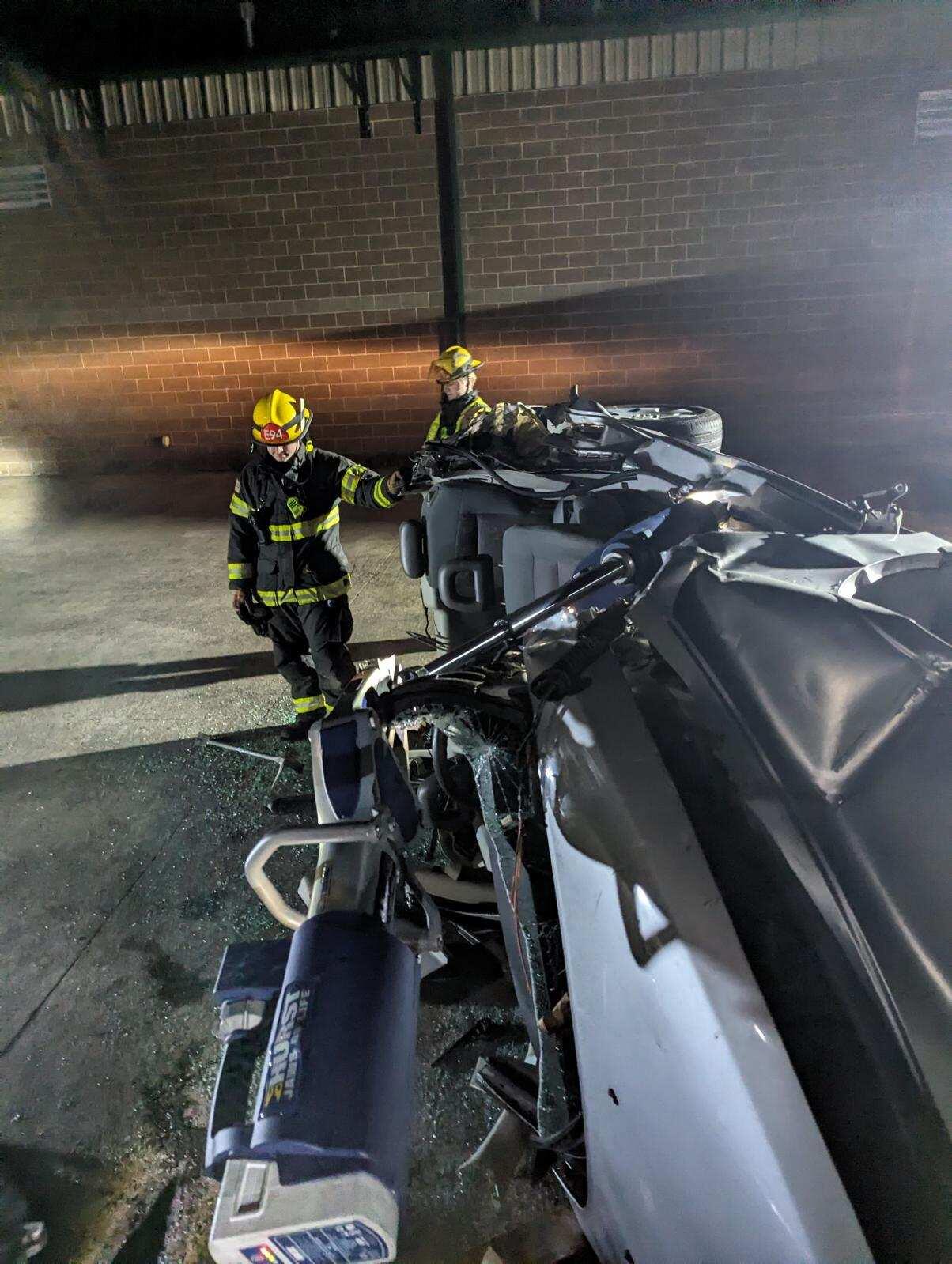Last week’s in-service training focused on vehicle extrication at night ...