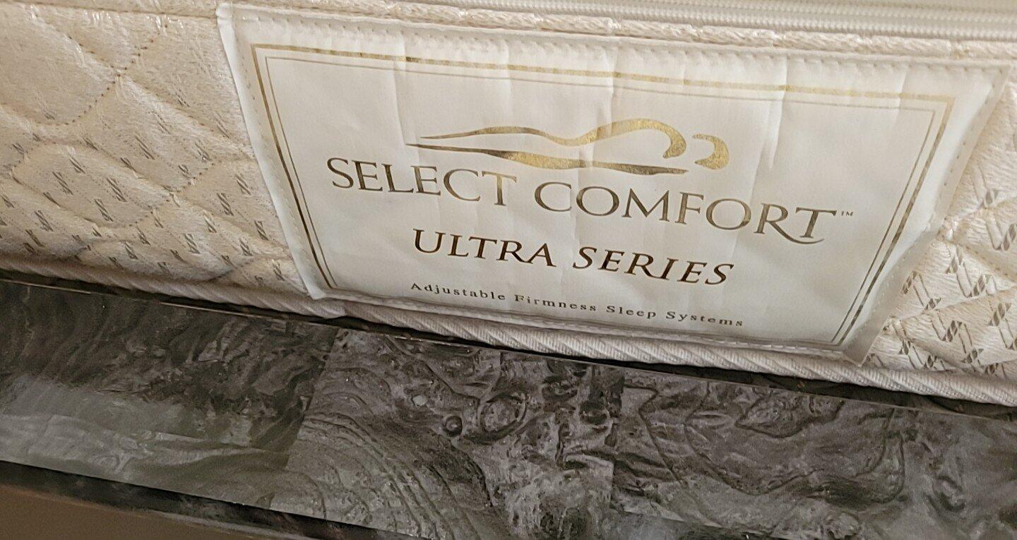 Queen Bed Frame & Mattress: Select Comfort Ultra Series for Free in ...