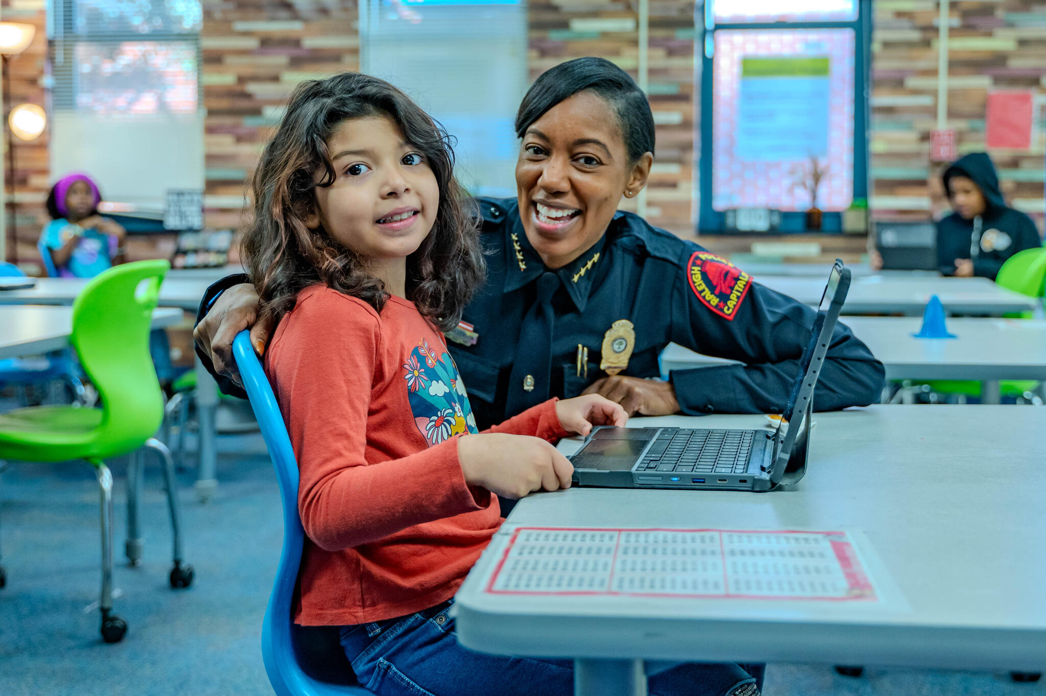 We had a wonderful time today visiting one of our local magnet schools ...