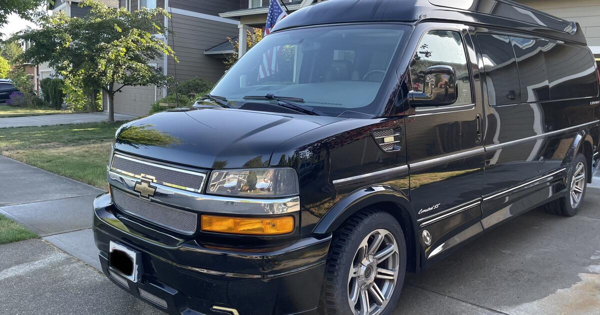 2018 Explorer Conversion Van, 44,500 miles . It is a nine-passenger Chevy Express 2500 for ...