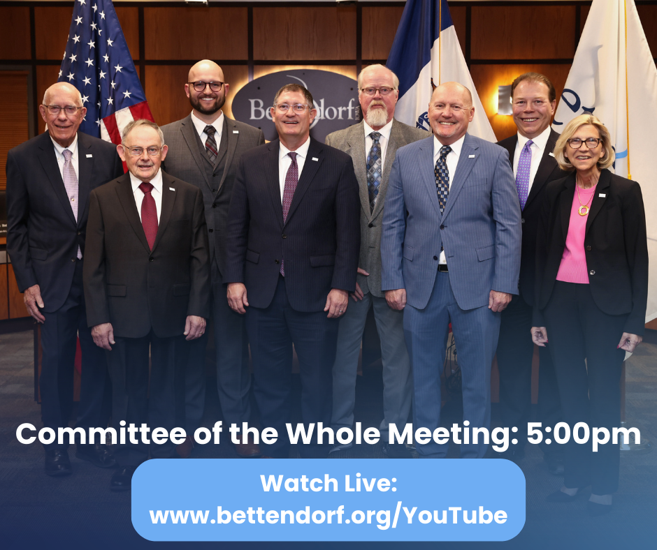 Bettendorf City Council meets tonight, Monday, April 1, 2025, at 5:00 p ...