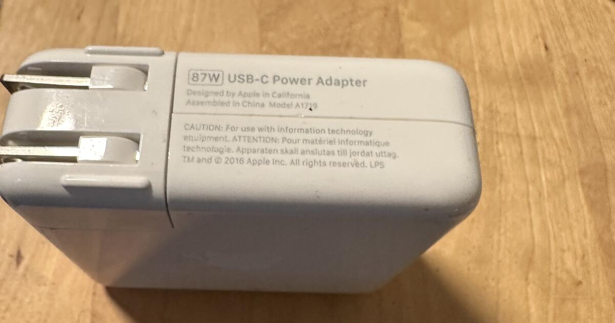 Apple OEM 87W USBC Power adapter for $15 in Alameda, CA | For Sale ...