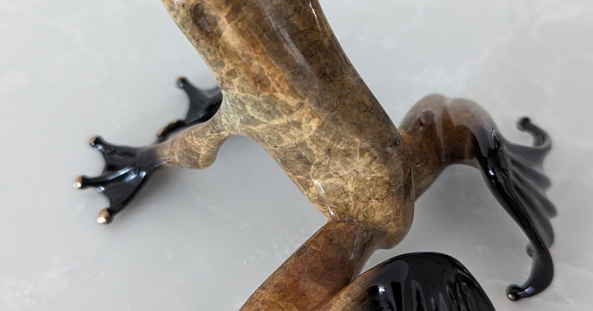Rare Tim Cotterill “Frogman” Bronze Frog “Frenchie” Sculpture for $400 ...