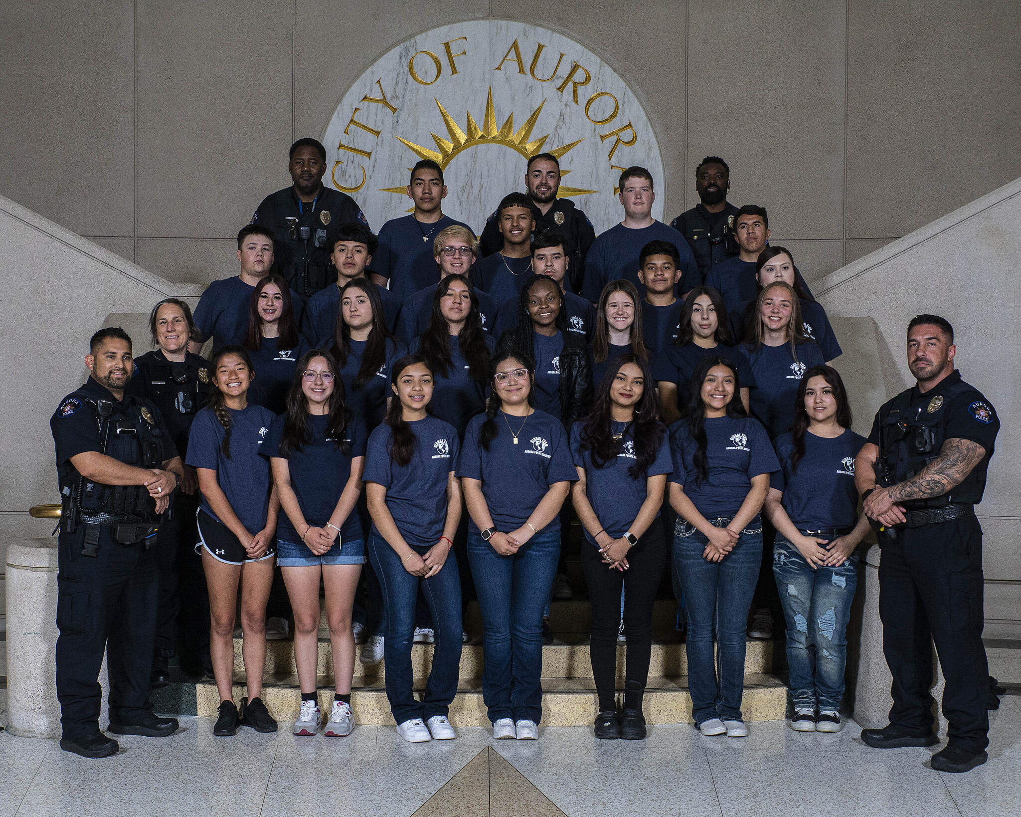 We're giving a round of applause to our Global Teen Police Academy ...