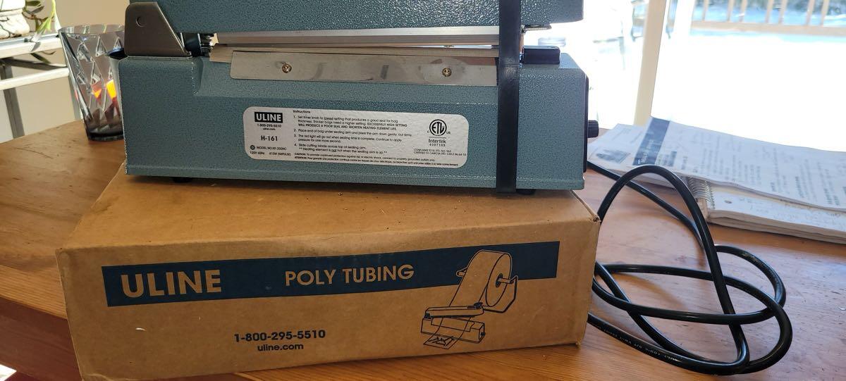 ULINE Poly Tubing Sealer machine and box of tubing for Free in Easton ...