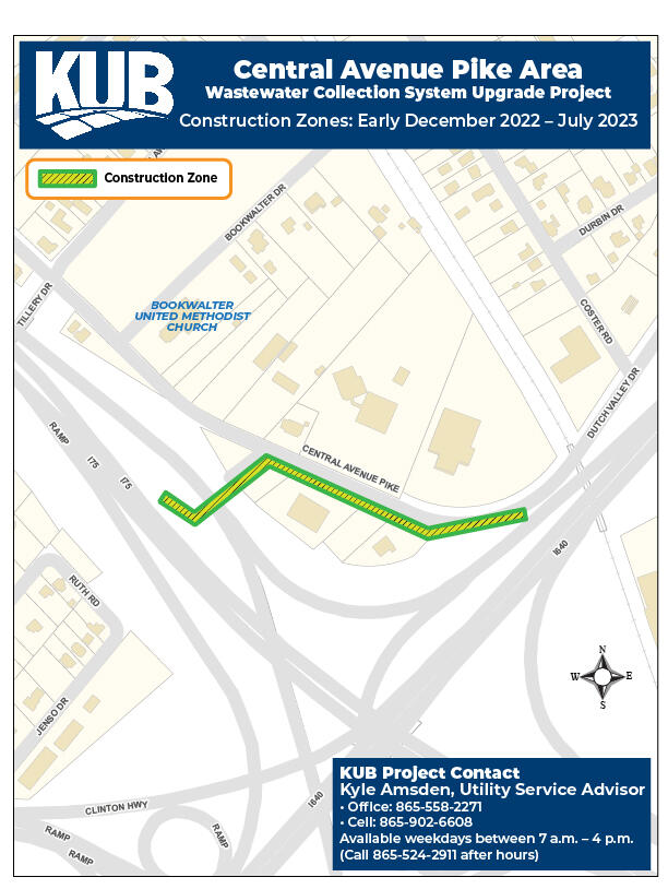 KUB Construction Notice - Central Avenue Pike Area Wastewater System ...