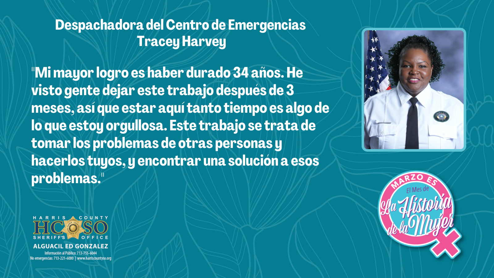 Honoring the remarkable women of HCSO this Women's History Month! (Harris County Sheriff's ...