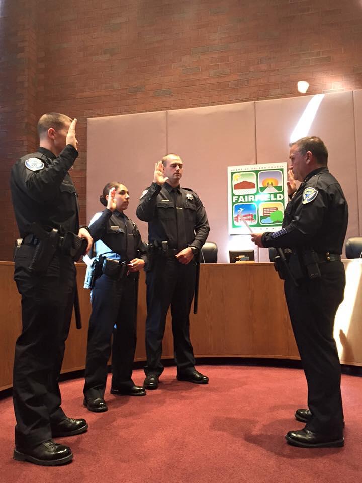 We added six new members to the Fairfield Police Department yesterday ...