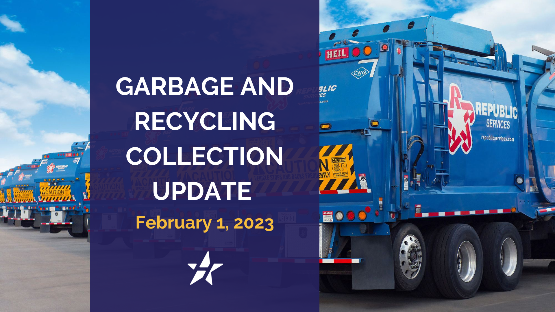 Republic Services has provided us with an update on their planned ...