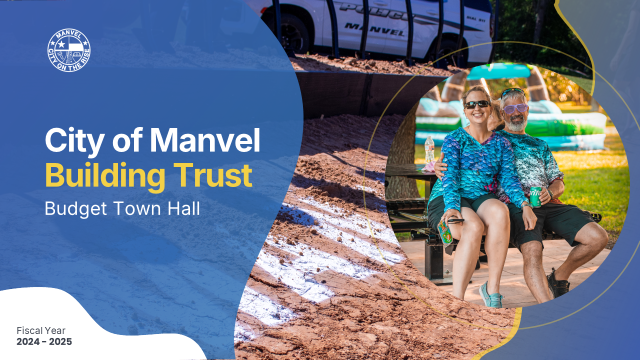 The City of Manvel held its second-annual Budget Town Hall last night ...