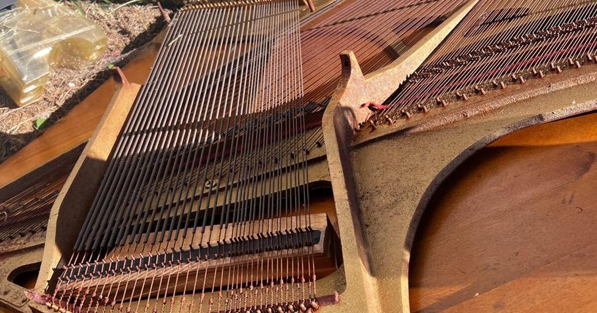 Free Piano Frame and Strings also a rusted metal bed frame for Free in ...