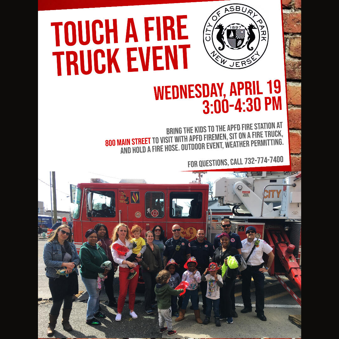 Asbury Park Fire Department Touch a Fire Truck Event! (City of Asbury ...