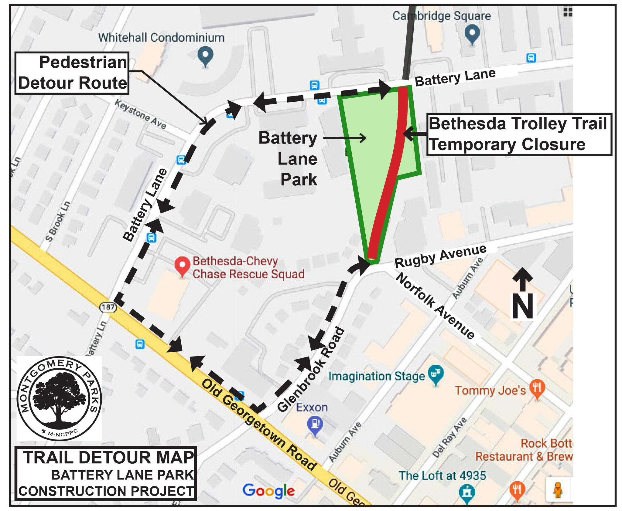 Battery Lane Urban Park Renovation Project Starting (Montgomery Parks ...