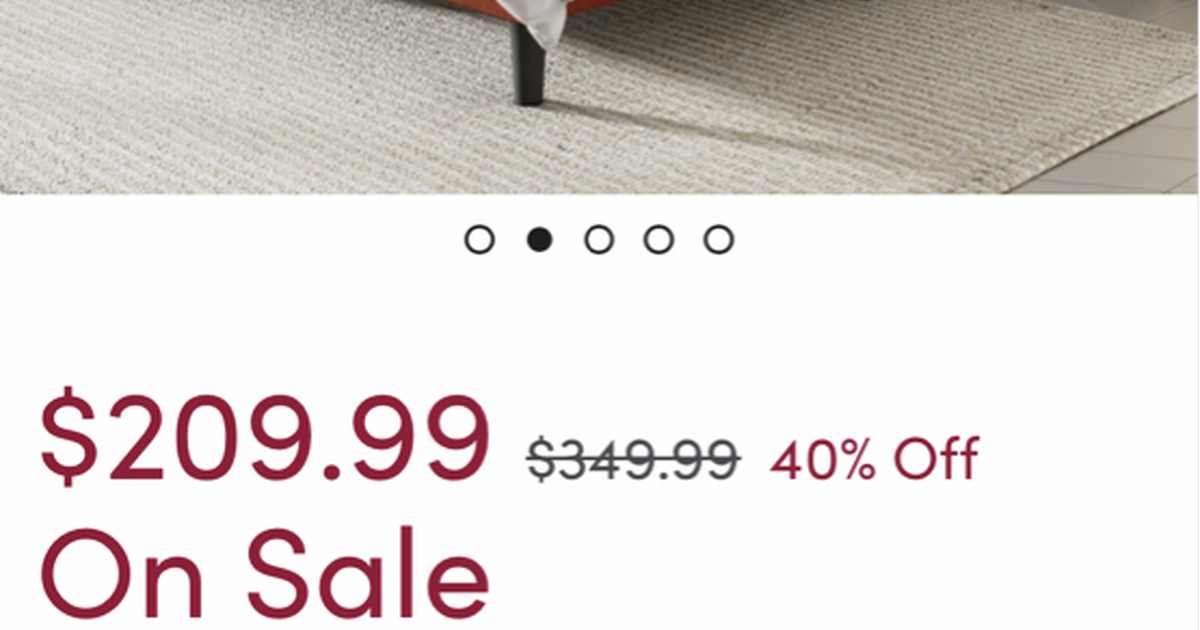 Bowdoin upholstered wingback chair. Platform bed. Full size. for $125 ...