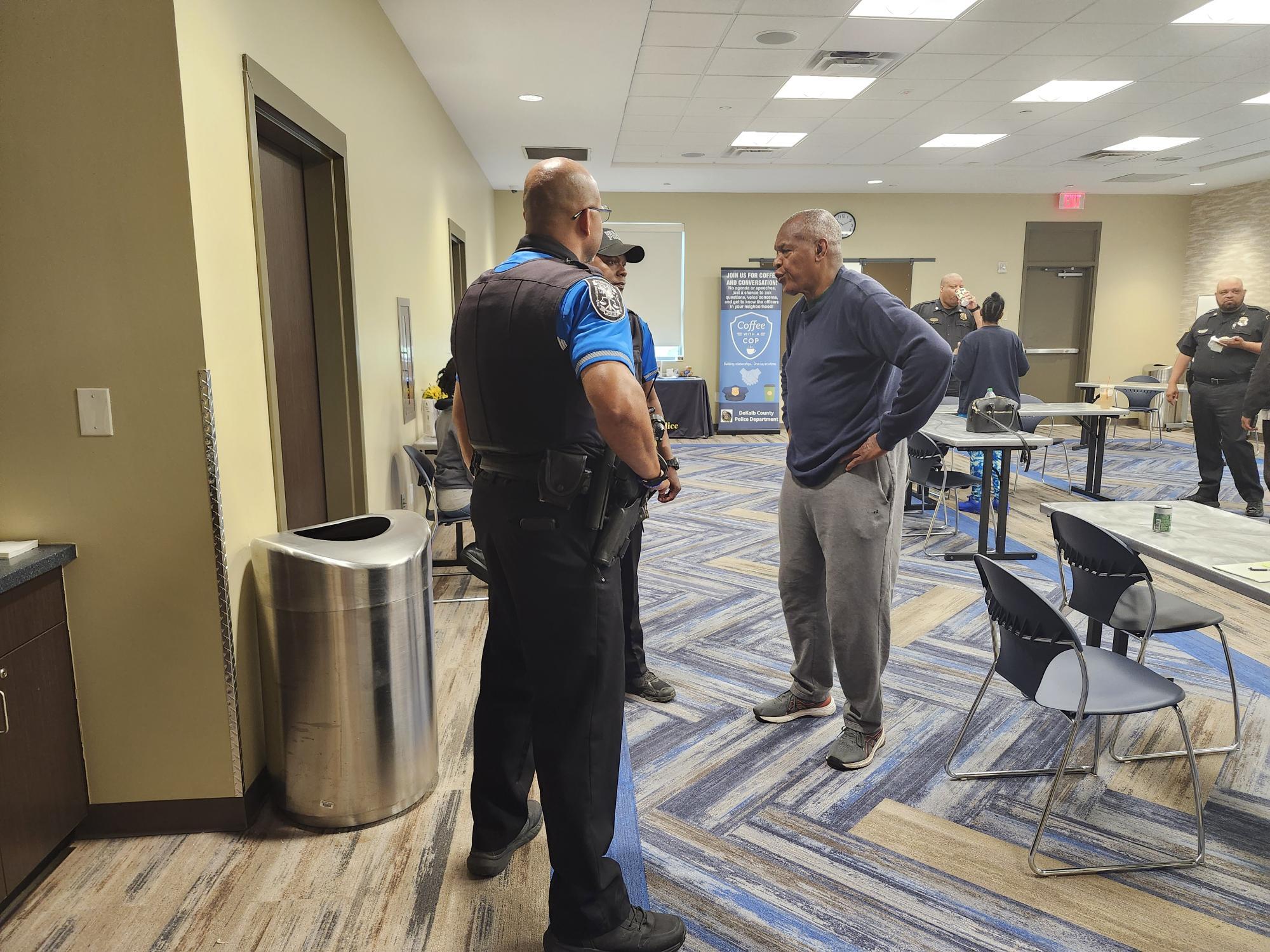 Tuesday, South Precinct officers spent the morning connecting with ...