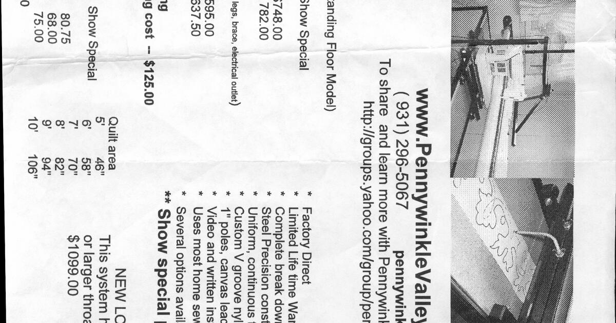 Pennywinkle II quilting frame. for $50 in Fullerton, CA | Finds — Nextdoor