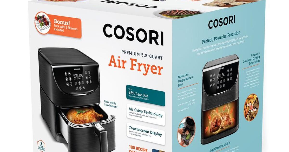 Brand New In Box COSORI Air Fryer XL Large Cooker for $99 in Coral ...