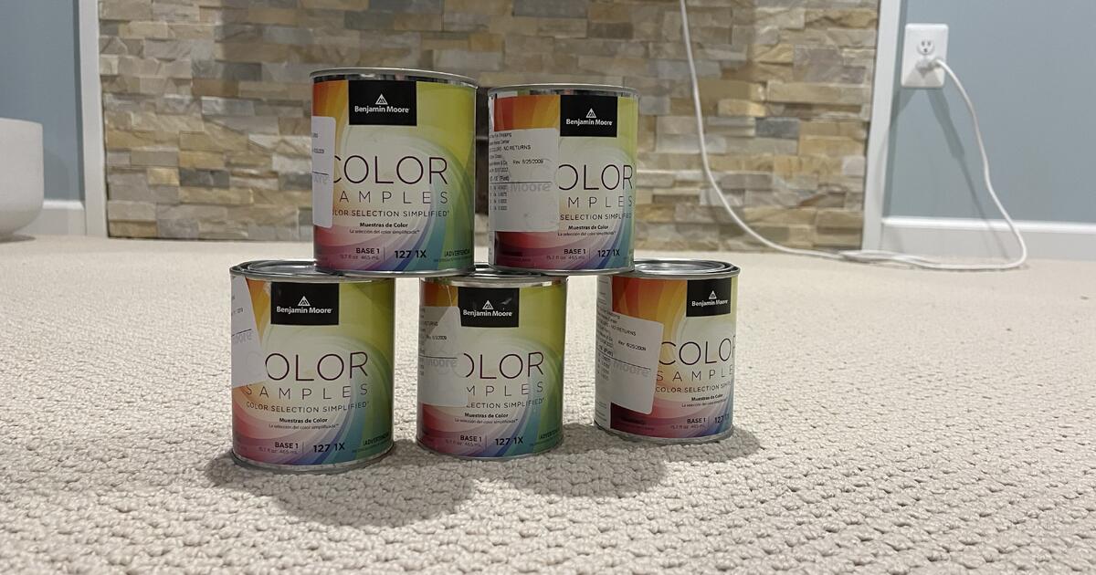 FREE Benjamin Moore Color Samples for Free in Hewitt, NJ | For Sale ...