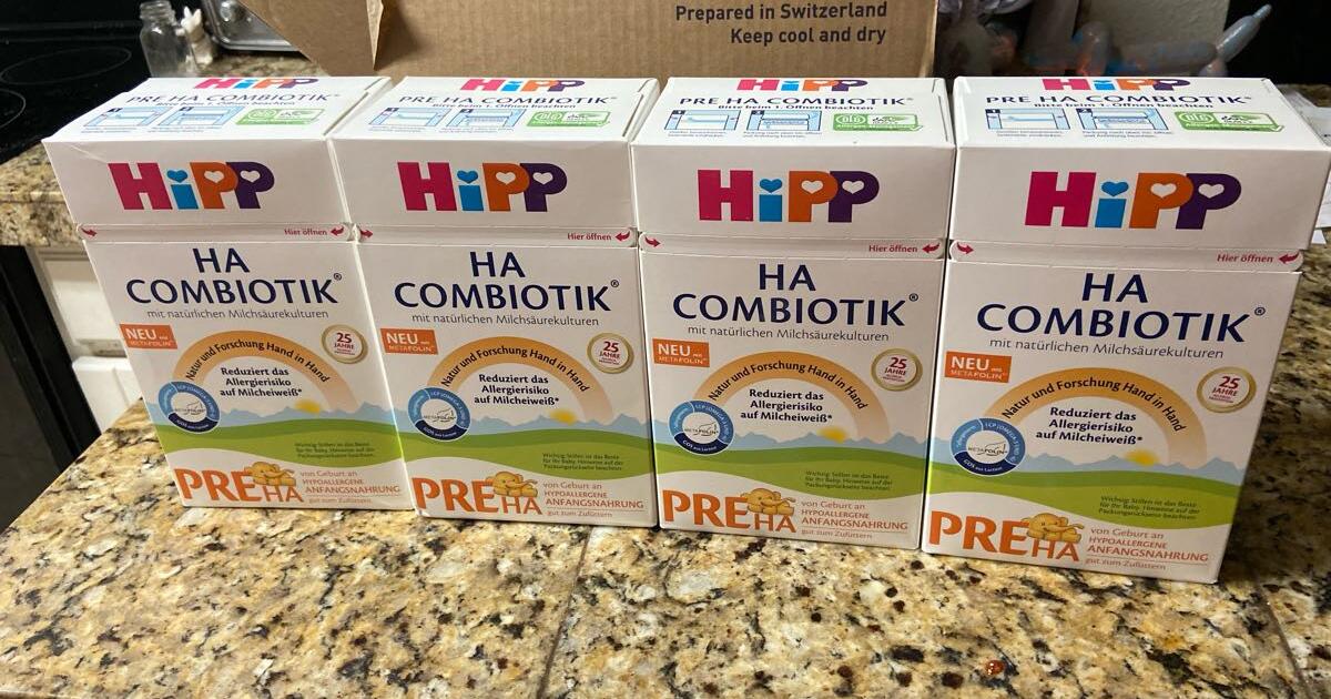 (4) HiPP hypoallergenic powdered infant formula (0-3months) for $120 in ...