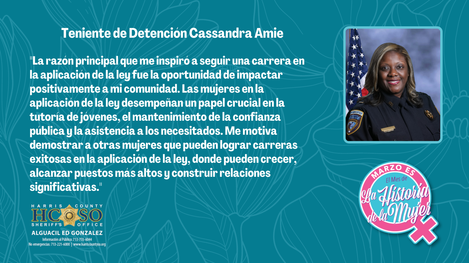 Honoring the remarkable women of HCSO this Women's History Month ...