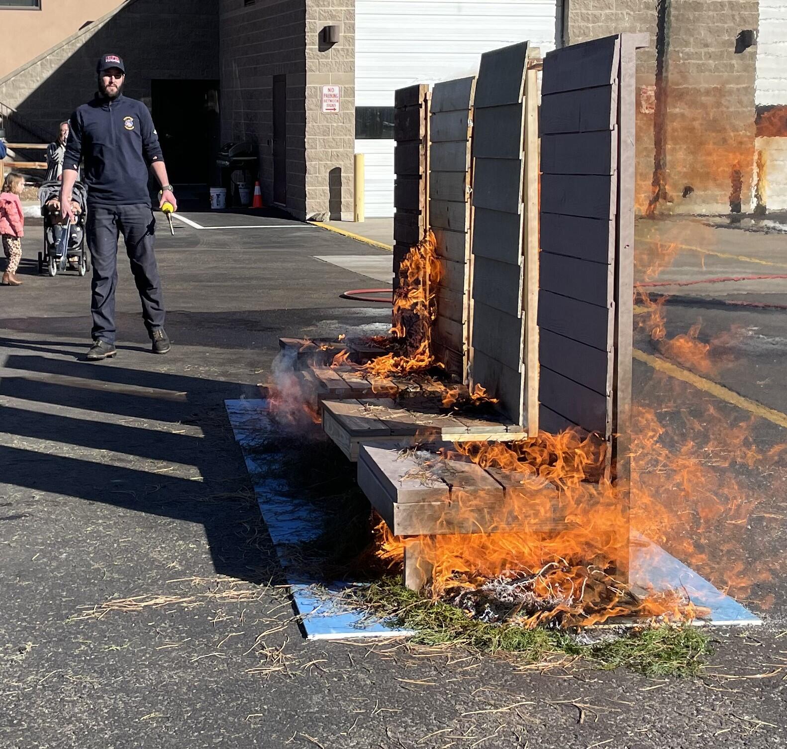 Lessons from the Live Burn 3: When burning embers land on dead needles ...