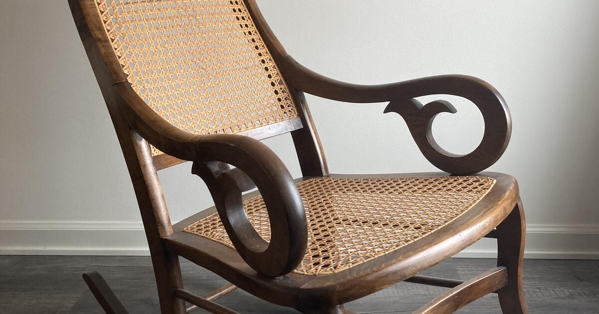 Walnut Rocking Chair, Cane Seat & Back for $45 in Loudon, TN | For Sale ...