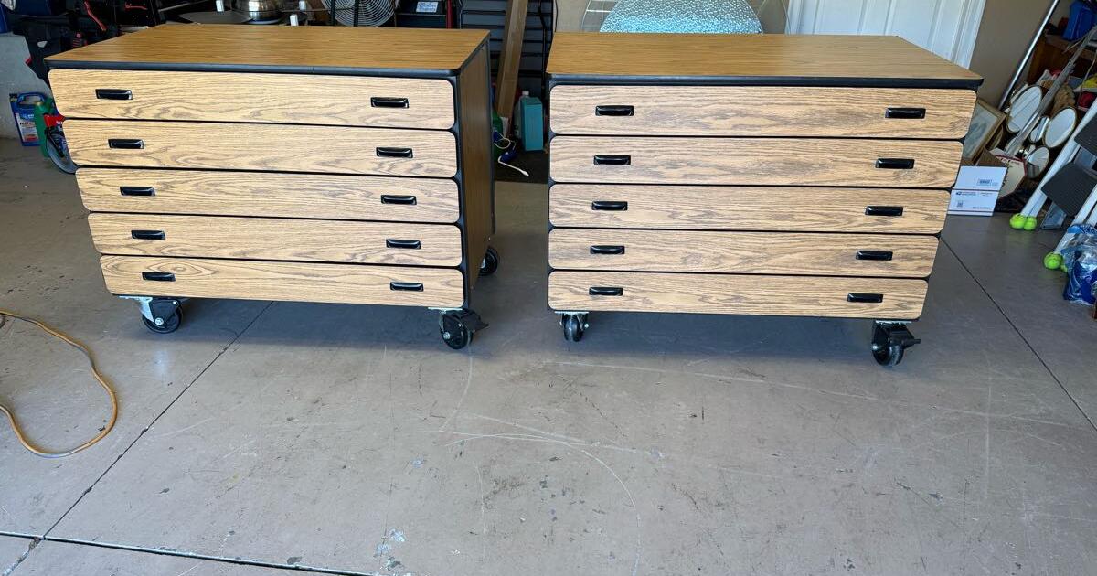 Tools box Mobile Storage Cabinet With Five Medal Drawers $425 each for ...